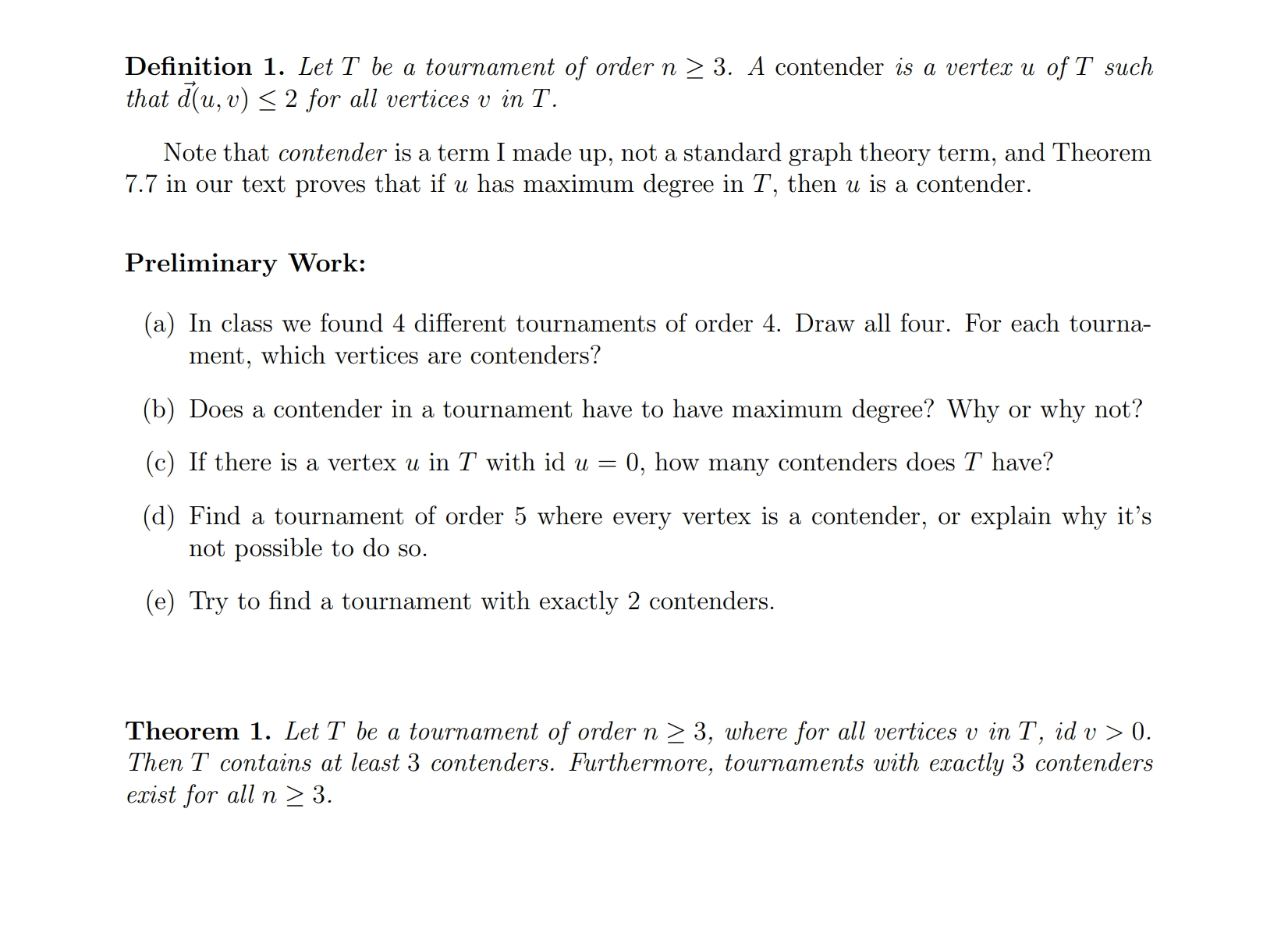 Solved Please prove theorem 1. ﻿Use definition 1 ﻿or answer | Chegg.com