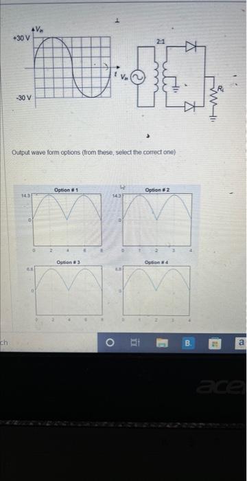 Solved calculate the average DC output voltage for the | Chegg.com