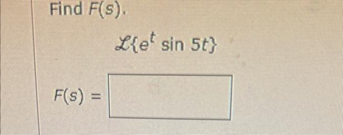 Solved Find F(s). | Chegg.com