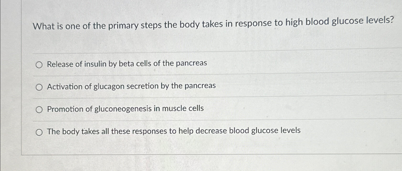 Solved What is one of the primary steps the body takes in | Chegg.com
