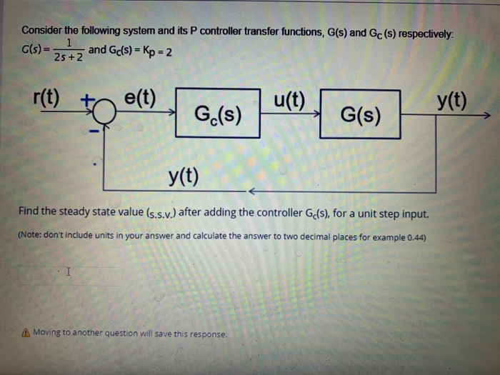 Solved Consider the following system and its P controller | Chegg.com