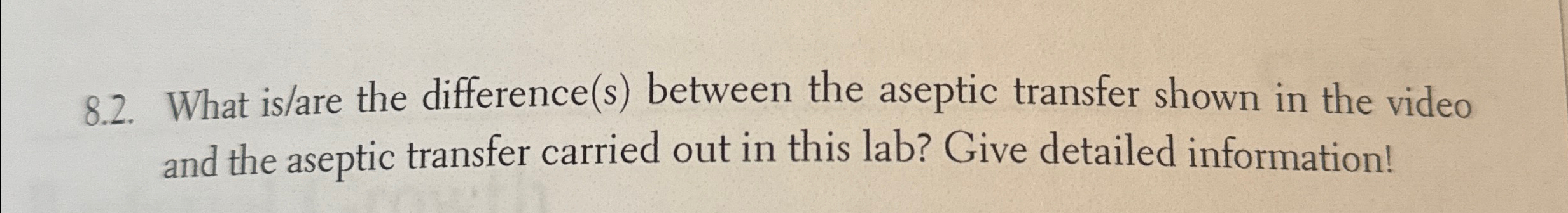 Solved 8.2. ﻿What is/are the difference(s) ﻿between the | Chegg.com