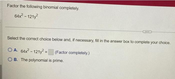 Solved Factor the trinomial by grouping. 6x2+11x+3 a. Find | Chegg.com