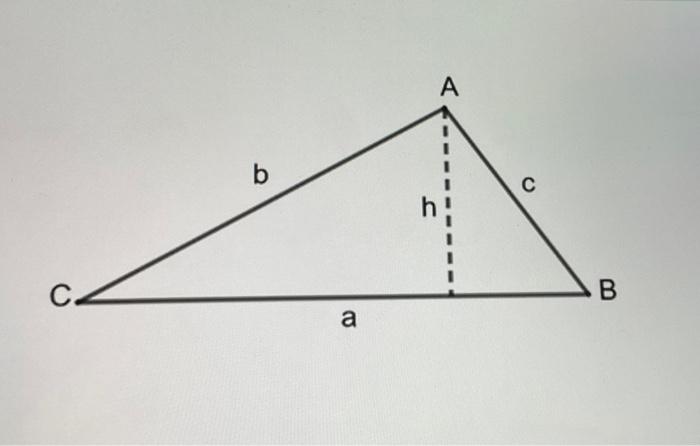 Solved 512. Suppose we have the non-right triangle given | Chegg.com