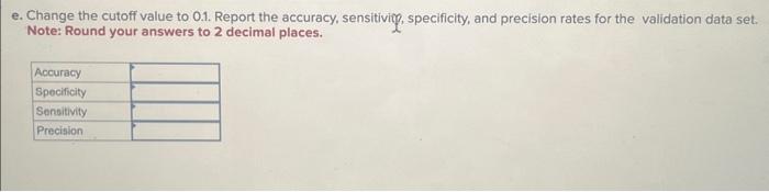 Solved For R, partition data sets into 60% training and 40% | Chegg.com