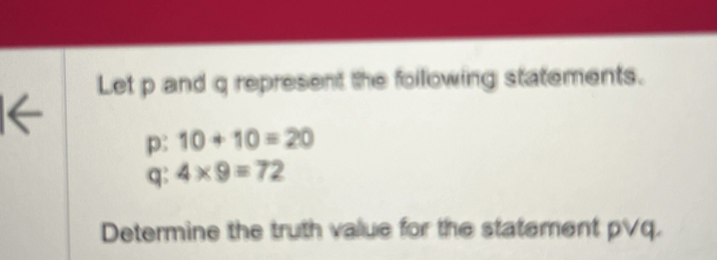 Solved Let p ﻿and q ﻿represent the foilowing statements.p: | Chegg.com