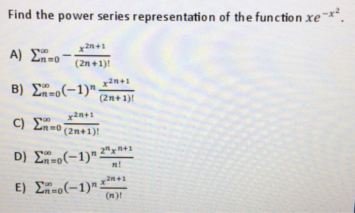Solved Find the power series representation of the function | Chegg.com