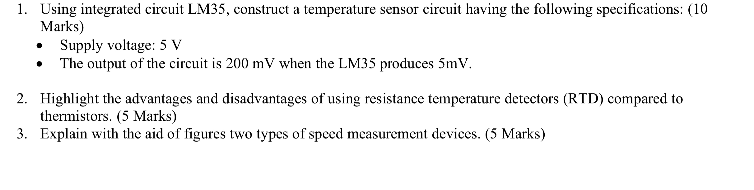 Solved Using integrated circuit LM35, ﻿construct a | Chegg.com