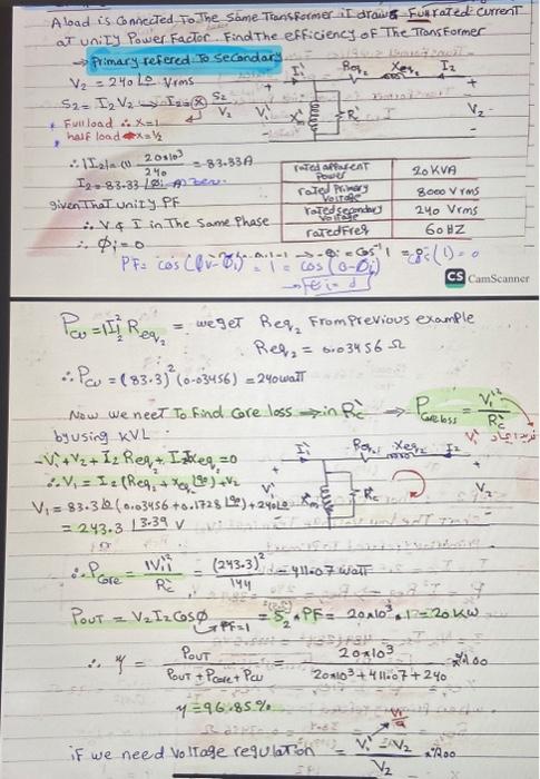 Solved Single-Phase Transformer A single-phase transformer | Chegg.com