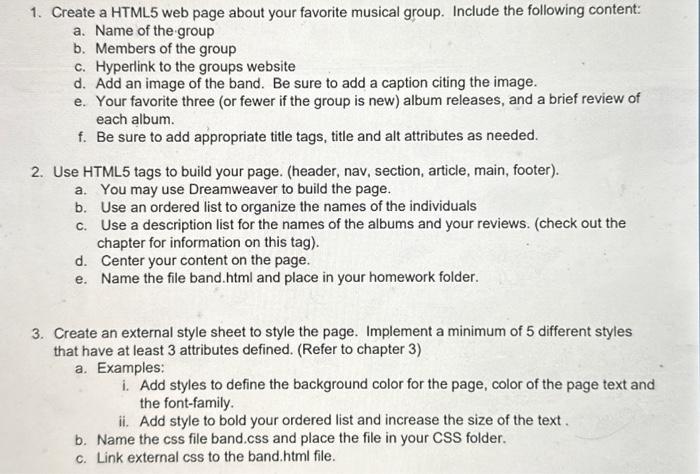Solved can you show the full code with an example band and i | Chegg.com