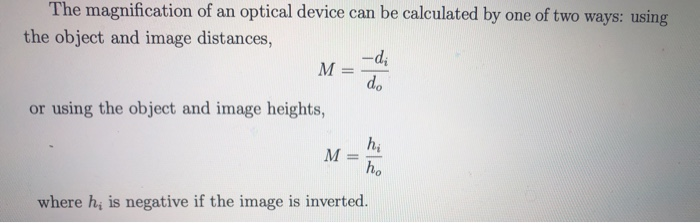 is the image upright or inverted what type of image | Chegg.com