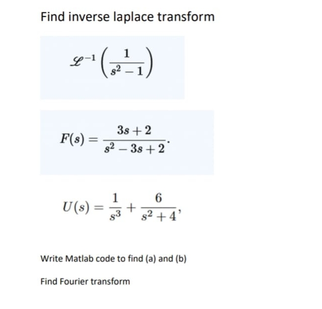 Solved Find inverse laplace | Chegg.com