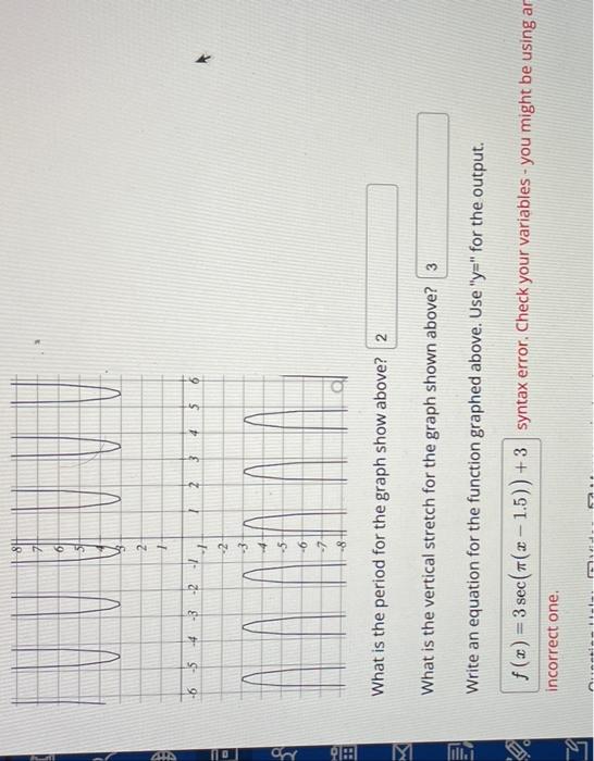 Solved What is the period for the graph show above? What is | Chegg.com