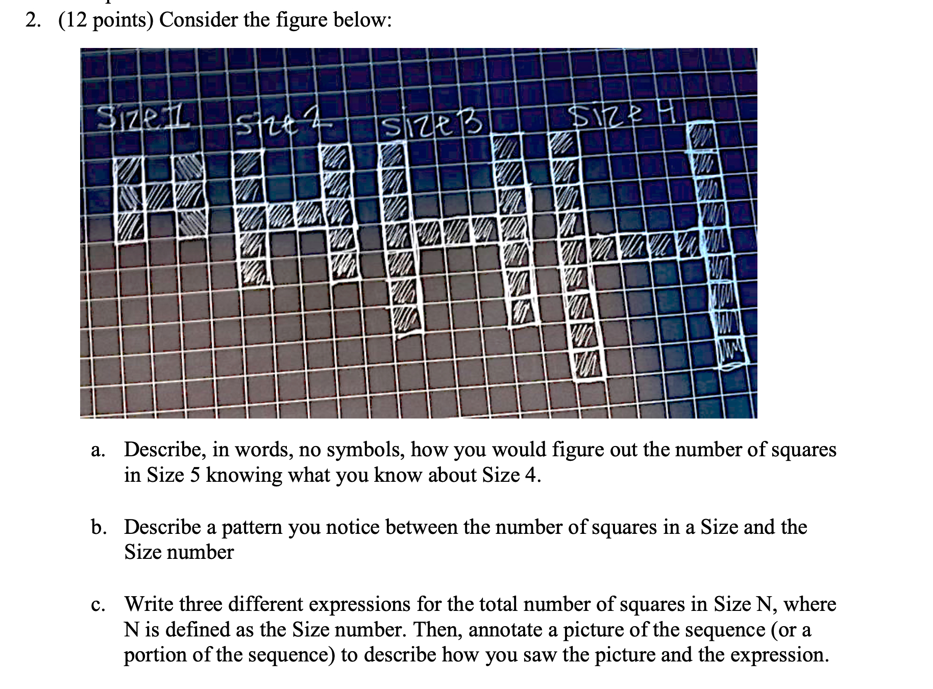 Solved (12 ﻿points) ﻿Consider the figure below:a. ﻿Describe, | Chegg.com