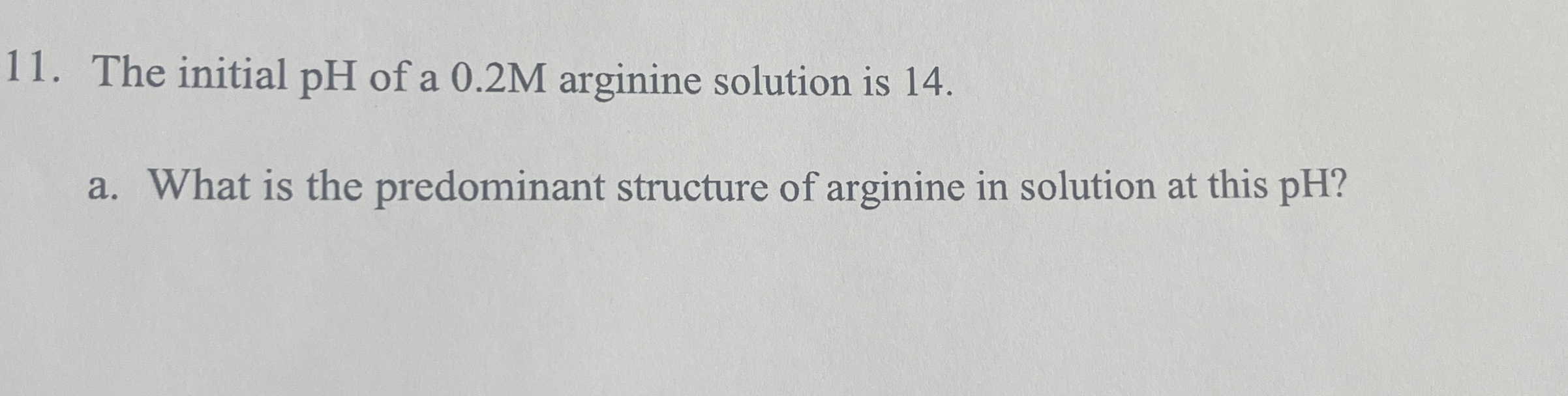 Solved The initial pH of a 0.2 ﻿M arginine solution is | Chegg.com