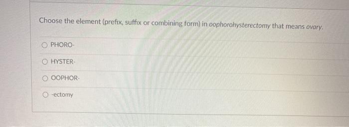 Solved Question 28 Which of the following terms has a | Chegg.com