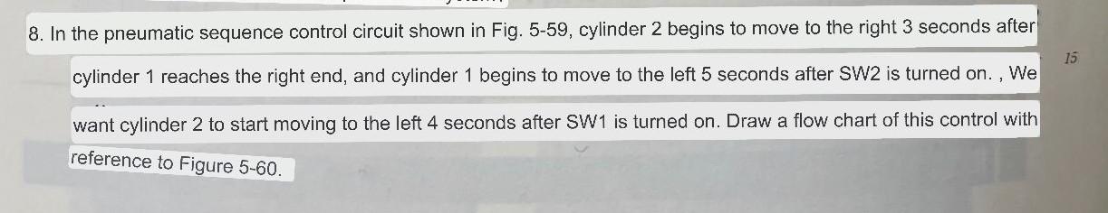8. In the pneumatic sequence control circuit shown in | Chegg.com