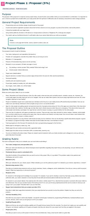 Solved PurposeGeneral Project RequirementsThe Proposal | Chegg.com