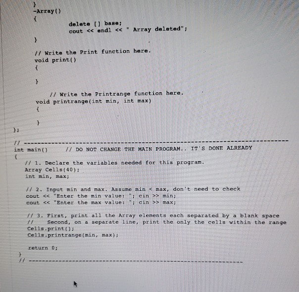 Solved // Lab 10 // Description: Write a program that uses | Chegg.com