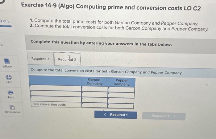 Solved Use the following information for the Exercises | Chegg.com