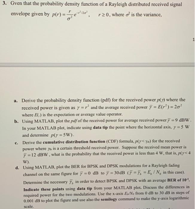 Solved Gven that the probability density function of a | Chegg.com