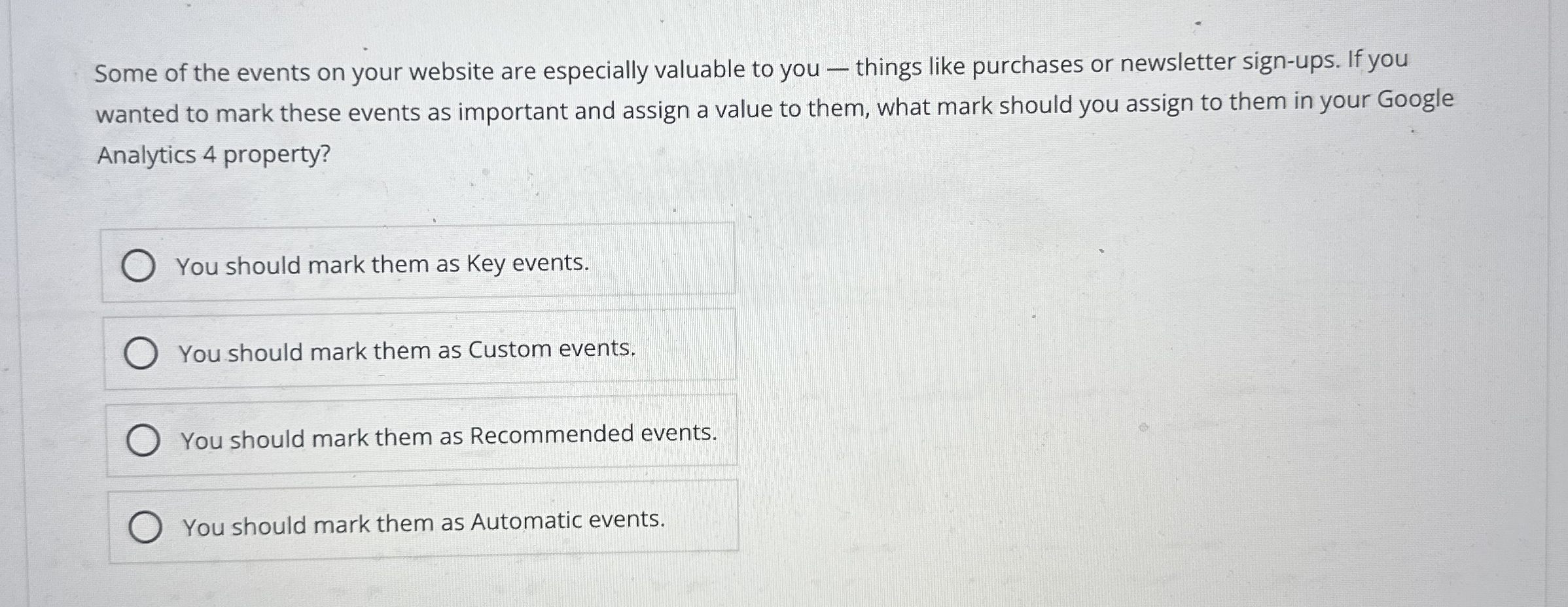 Solved Some of the events on your website are especially | Chegg.com