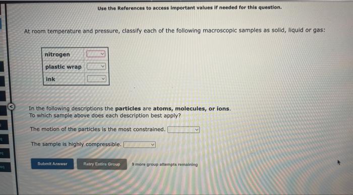 [Solved]: Use the References to access important values if