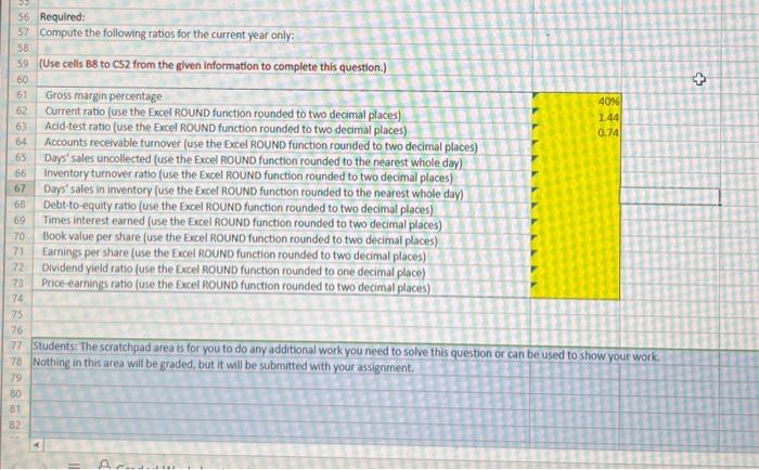 Solved Students: The scratchpad area is for you to do | Chegg.com