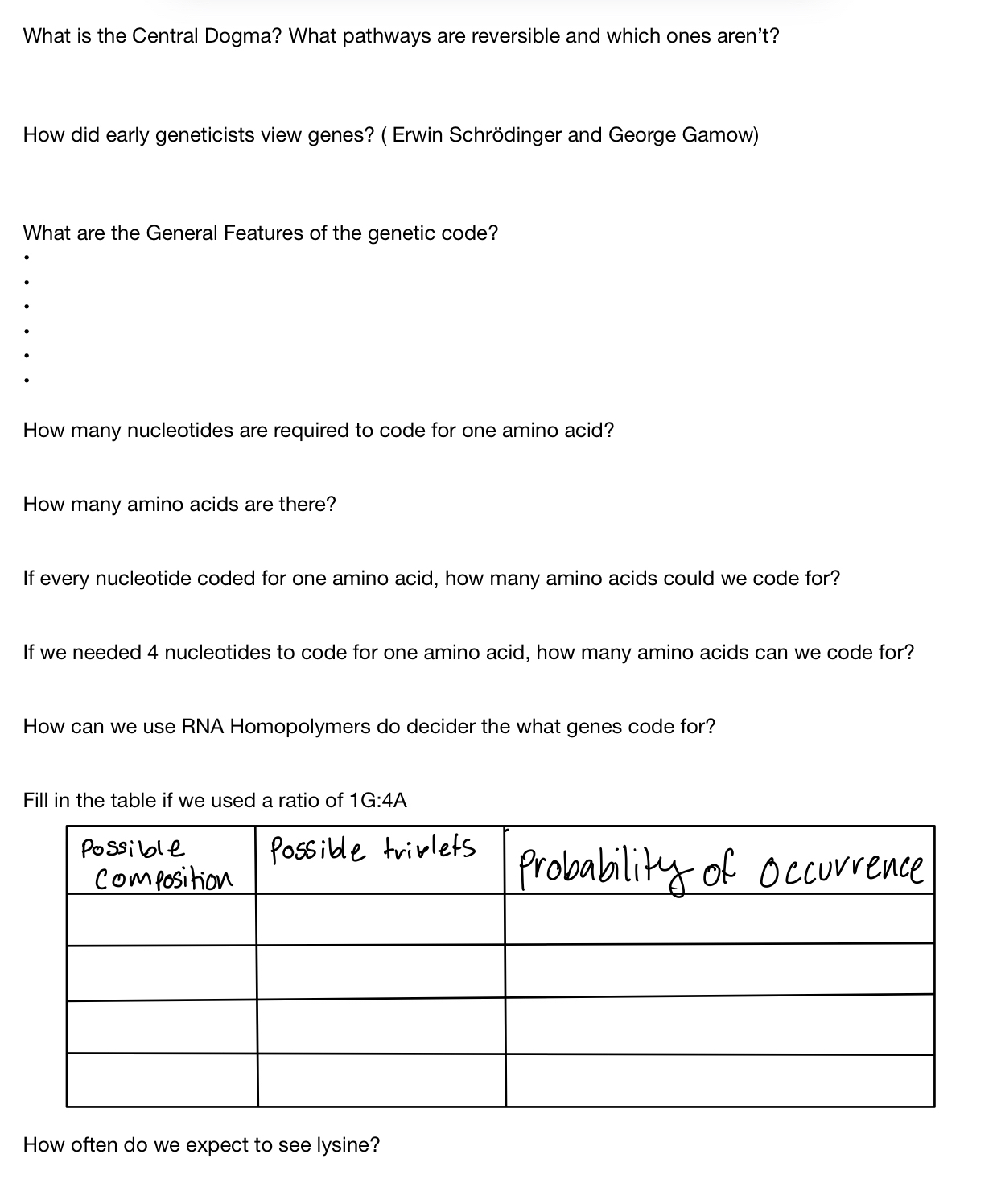 Solved What is the Central Dogma? What pathways are | Chegg.com
