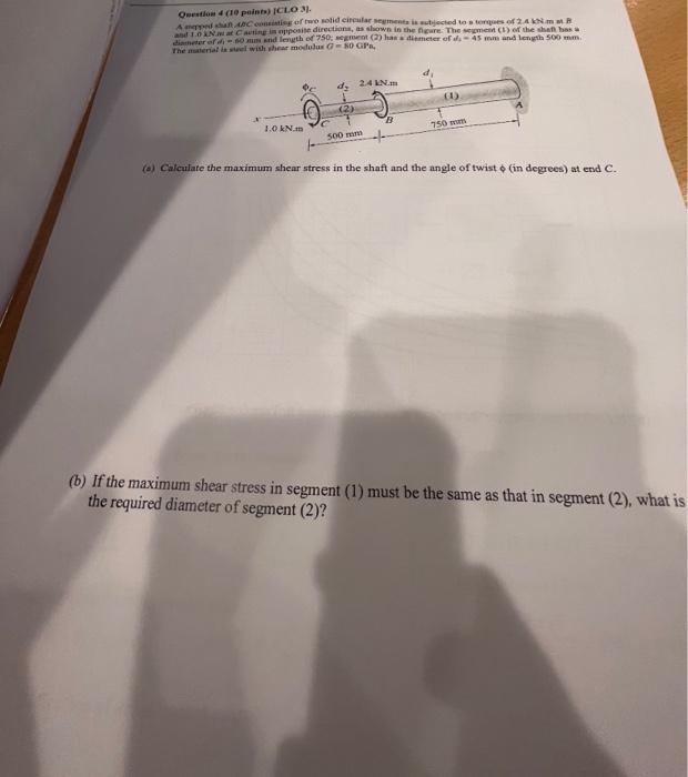 Solved Qeention 4 (te peinta) [CL,0 3]. (a) Calculate the | Chegg.com