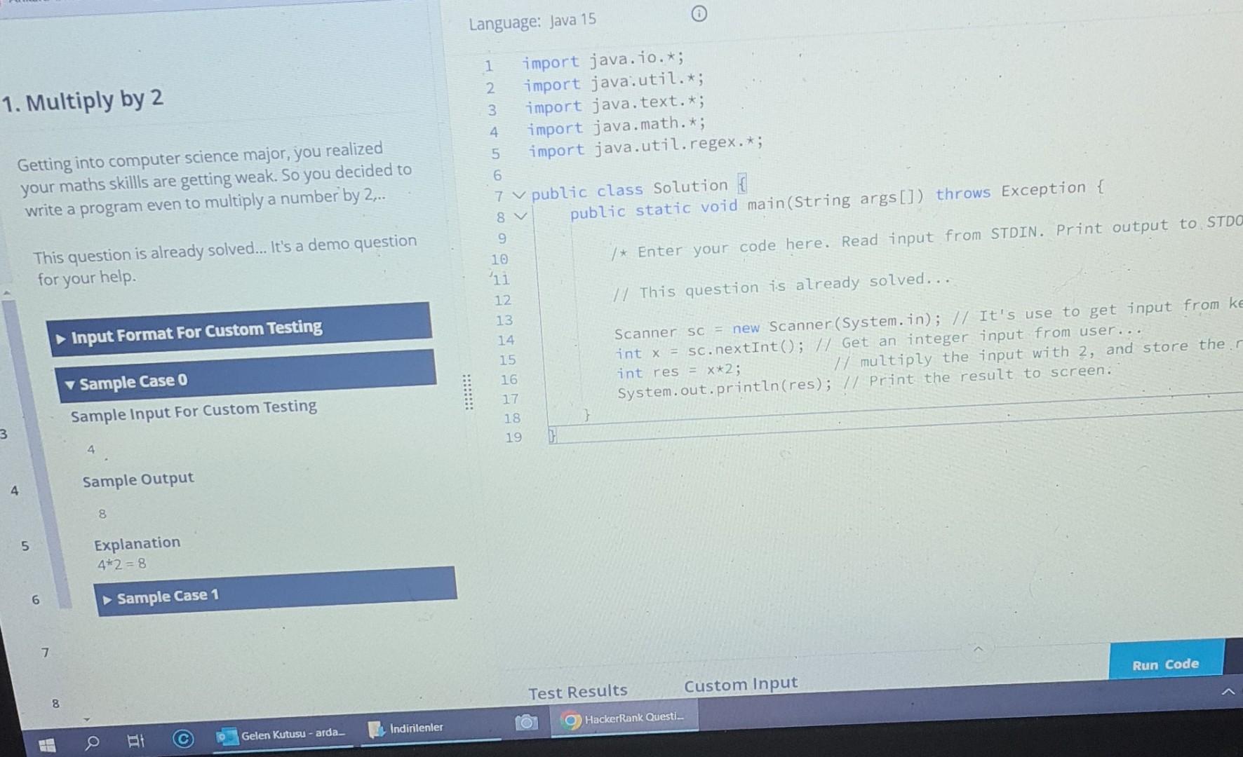 Solved 1. Multiply by 2 Getting into computer science major, | Chegg.com
