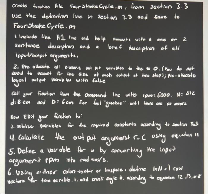 Solved In Matlab section 3.3 information (that helps) | Chegg.com