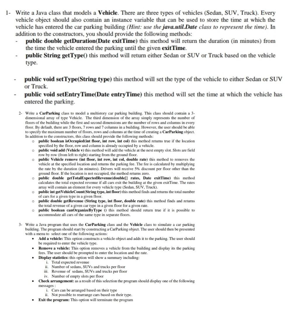 Solved Java program for 1 and 2 steps Please -Add | Chegg.com