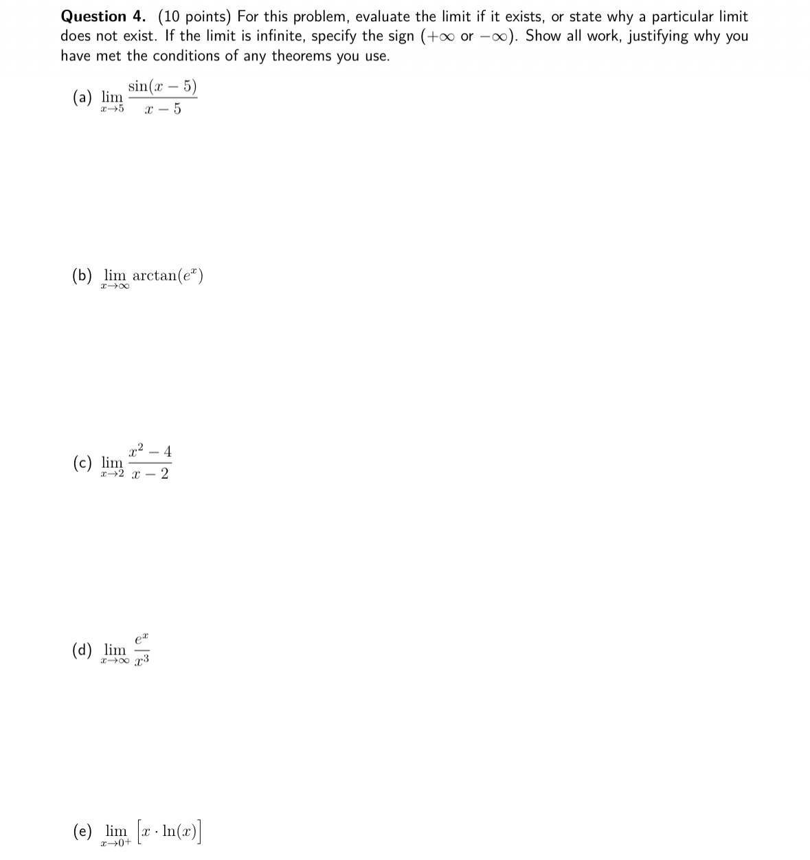 Solved Question 4. (10 ﻿points) ﻿For this problem, evaluate | Chegg.com