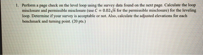 Solved 1. Perform a page check on the level loop using the | Chegg.com