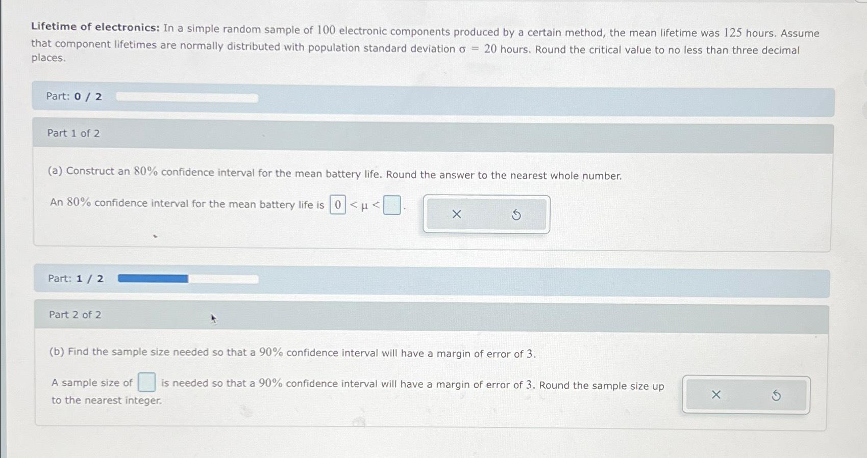 Solved Lifetime of electronics: In a simple random sample of | Chegg.com