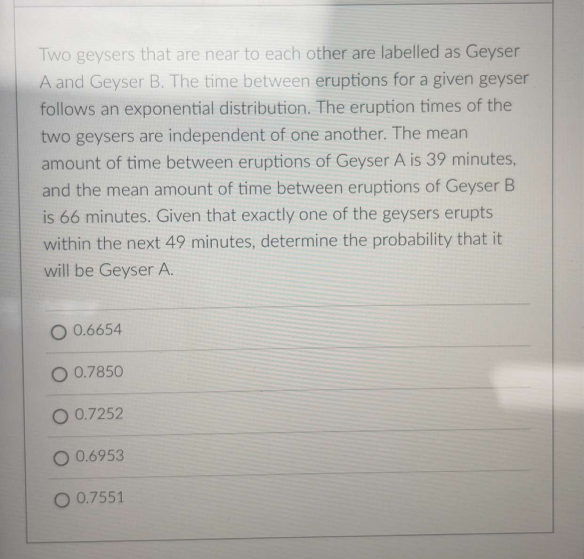 Solved Two geysers that are near to each other are labelled | Chegg.com