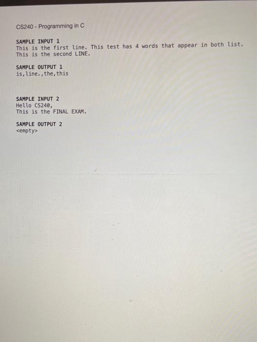Solved Write a C progran to implement the following | Chegg.com