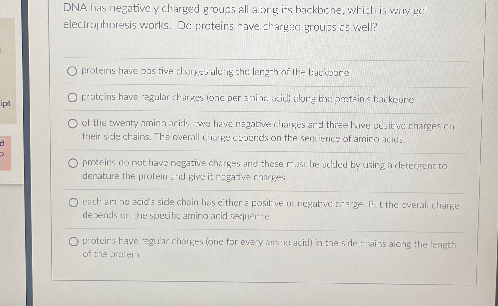 Solved DNA has negatively charged groups all along its | Chegg.com