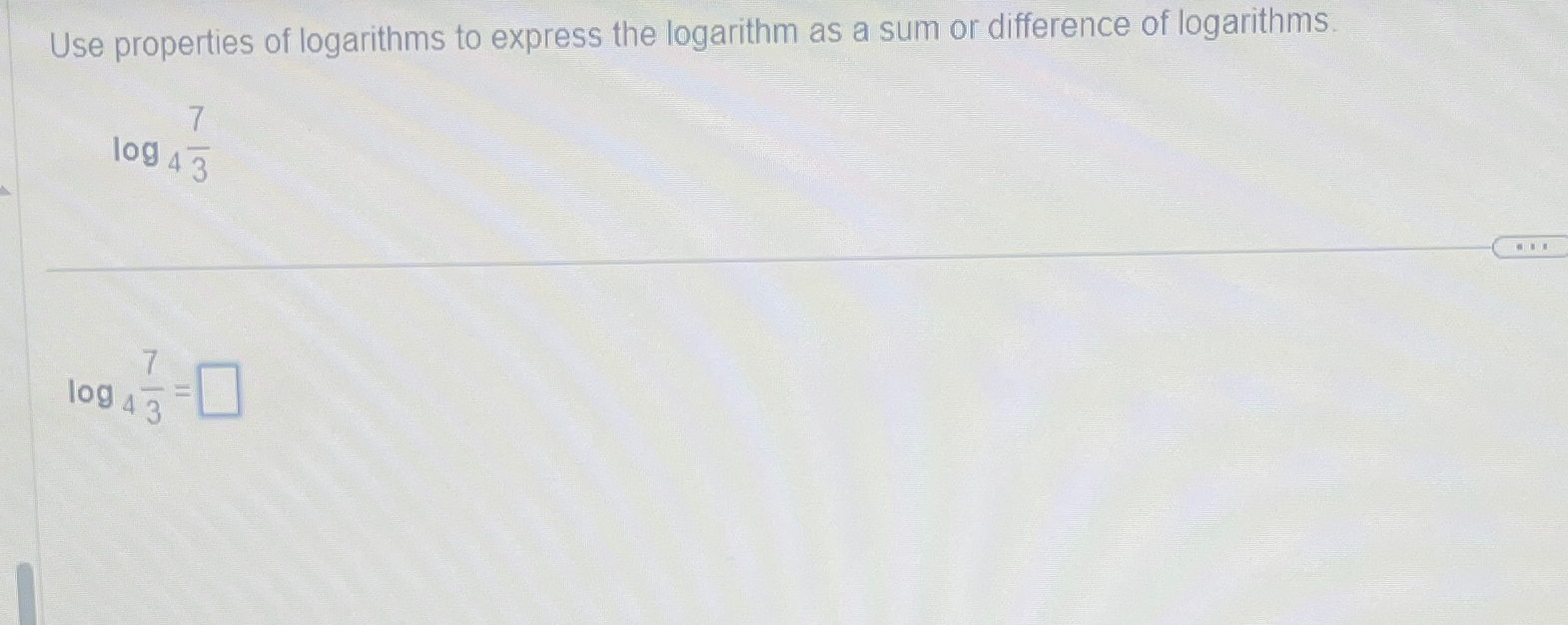 Use properties of logarithms to express the logarithm | Chegg.com
