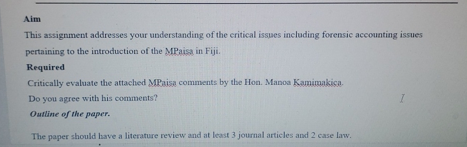 Solved AimThis assignment addresses your understanding of | Chegg.com