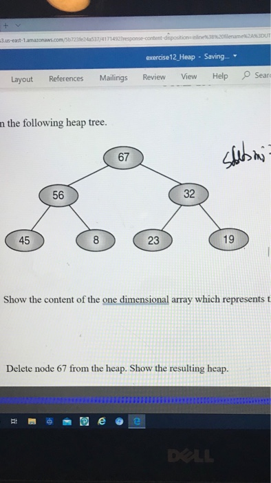 Solved In-Class Exercise Lecture 12_heap COMP 250 Quiz 05 1. | Chegg.com