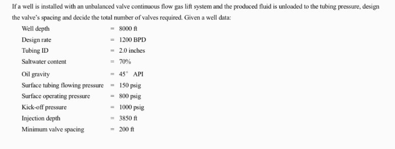 Solved help If a well is installed with an unbalanced valve | Chegg.com