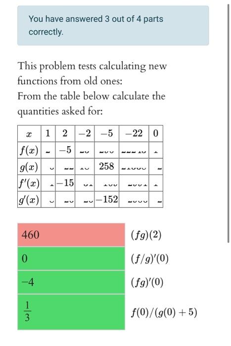 You have answered 3 out of 4 parts correctly. This | Chegg.com