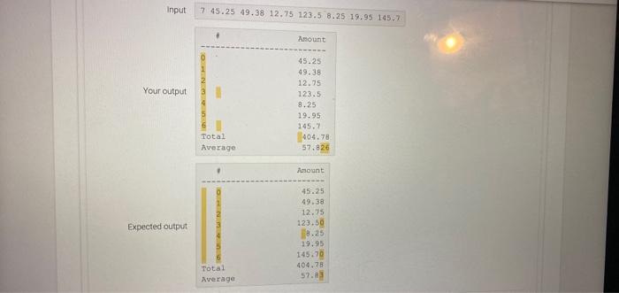 Solved hello i need help I dont inow what is missing in my | Chegg.com