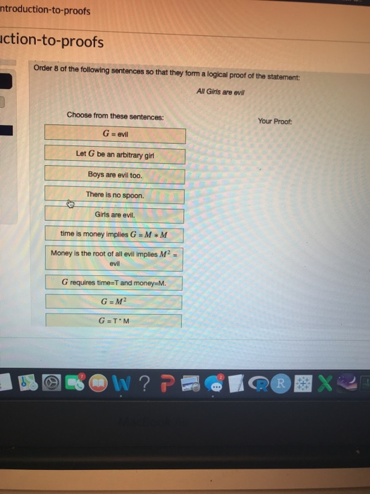 Solved introduction-to-proofs uction-to-proofs Order 8 of | Chegg.com