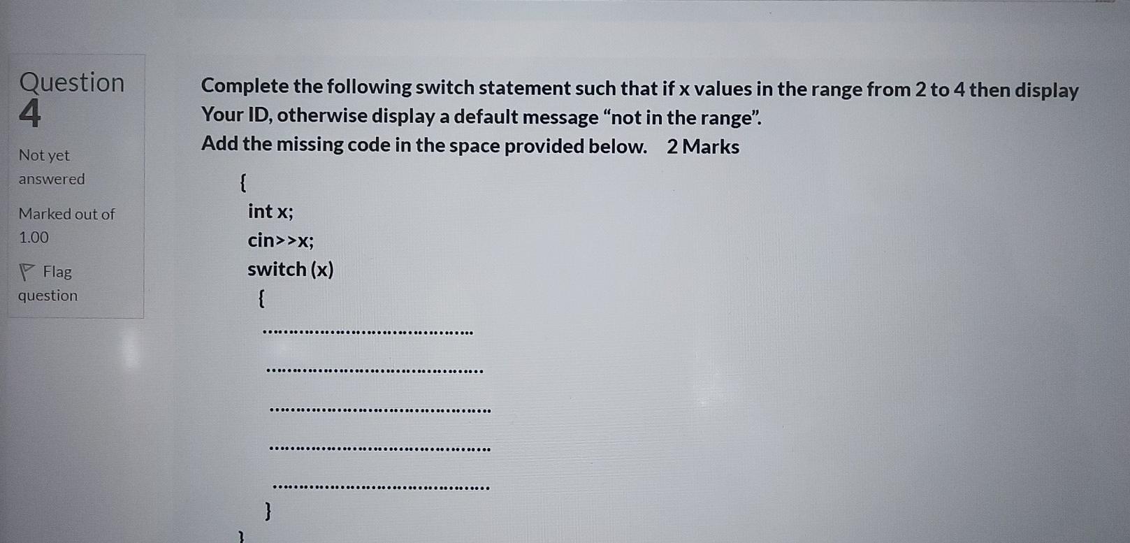 Solved Question 1 Write a loop of your choice that continue | Chegg.com
