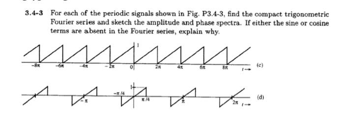Solved 3.4-3 For each of the periodic signals shown in Fig. | Chegg.com