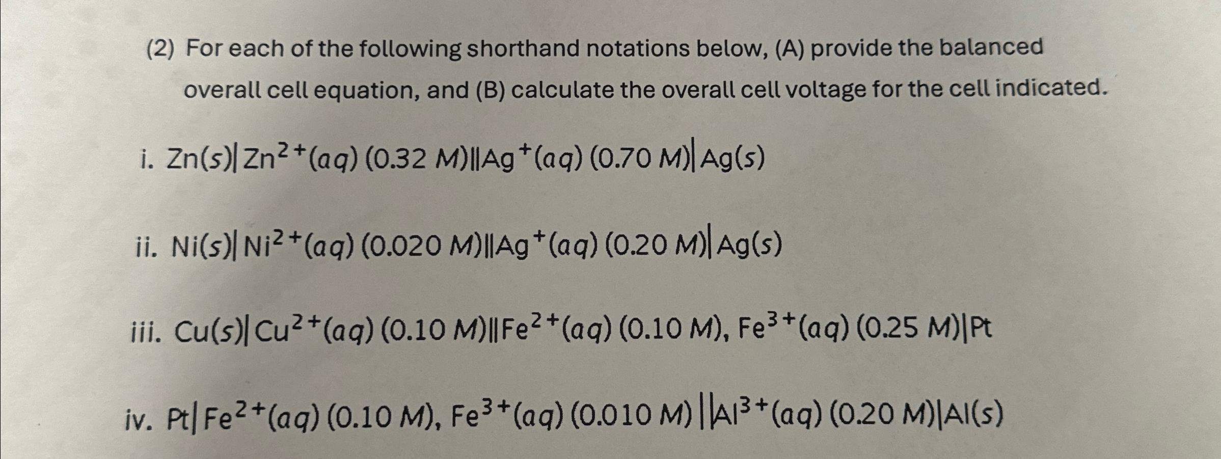 Solved (2) ﻿For each of the following shorthand notations | Chegg.com
