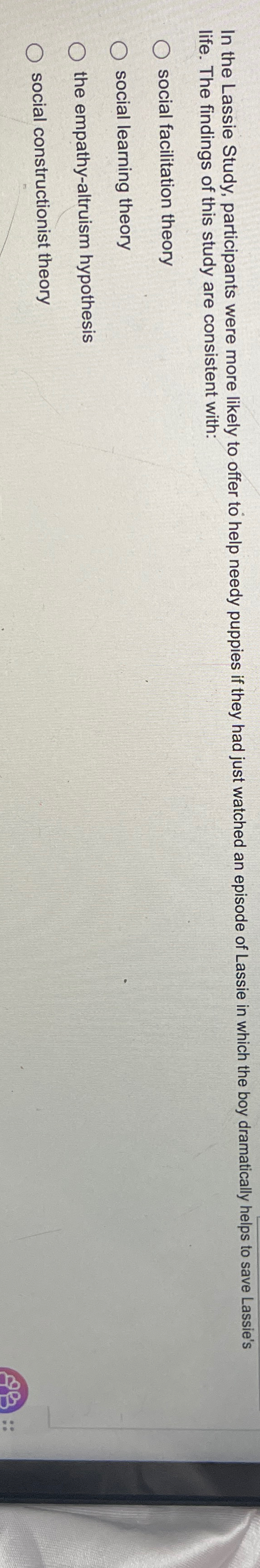 Solved life. The findings of this study are consistent | Chegg.com